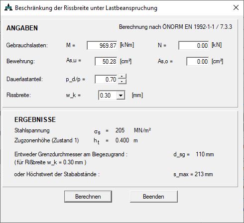 Produkt - ConDim / Software zur Betonbemessung